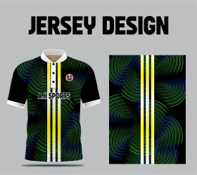 Abstract Wave Pattern Sports Jersey Design Vector – Modern A.H Sports ...